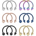 Briana Williams 20G Surgical Steel CBR Horseshoe Circular Rings Nose ...