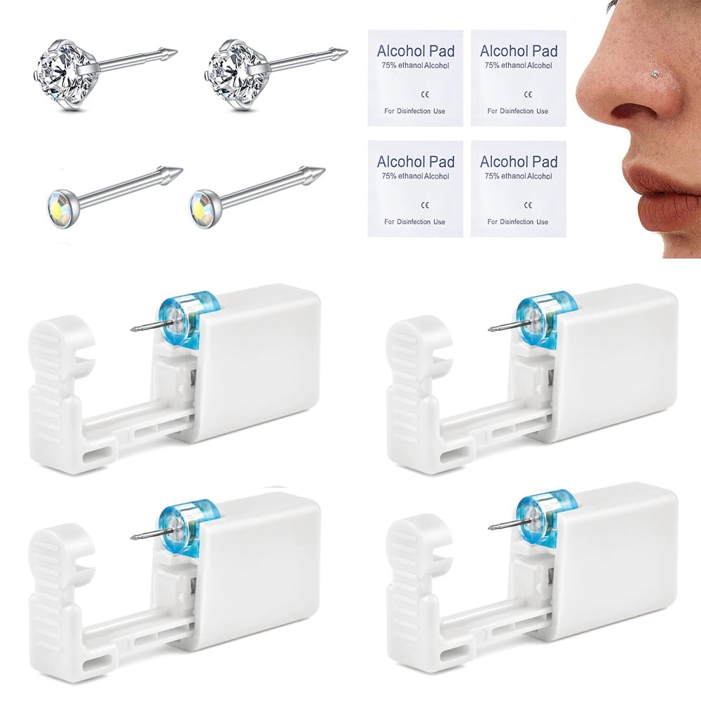 Briana Williams 4-Pack Disposable Self Piercing Tool with Built-in Nose ...