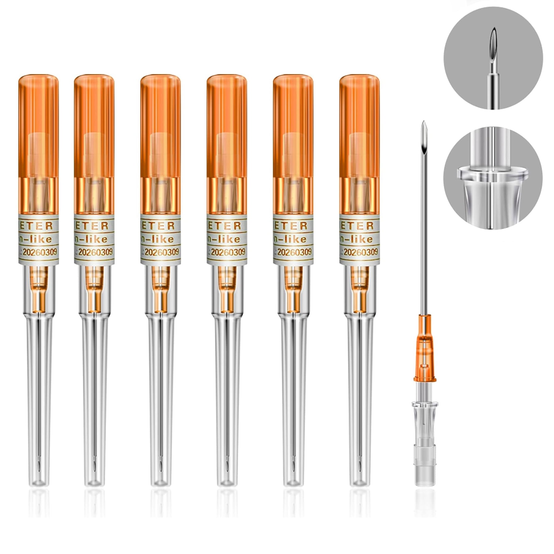 Briana Williams Ear Nose Piercing, 6pcs Mix 14G Piercing IV Catheter ...