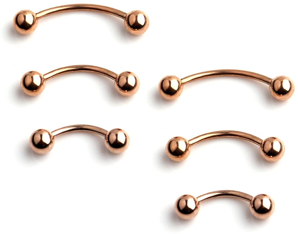 Briana Williams Eyebrow Ring 20G Surgical Steel Tiny Curved Eyebrow Ear ...