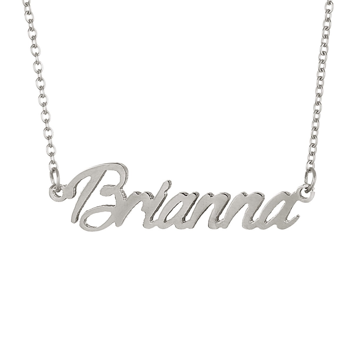Brianna Nameplate Pendant Necklace Stainless Steel Jewlery Graduation ...