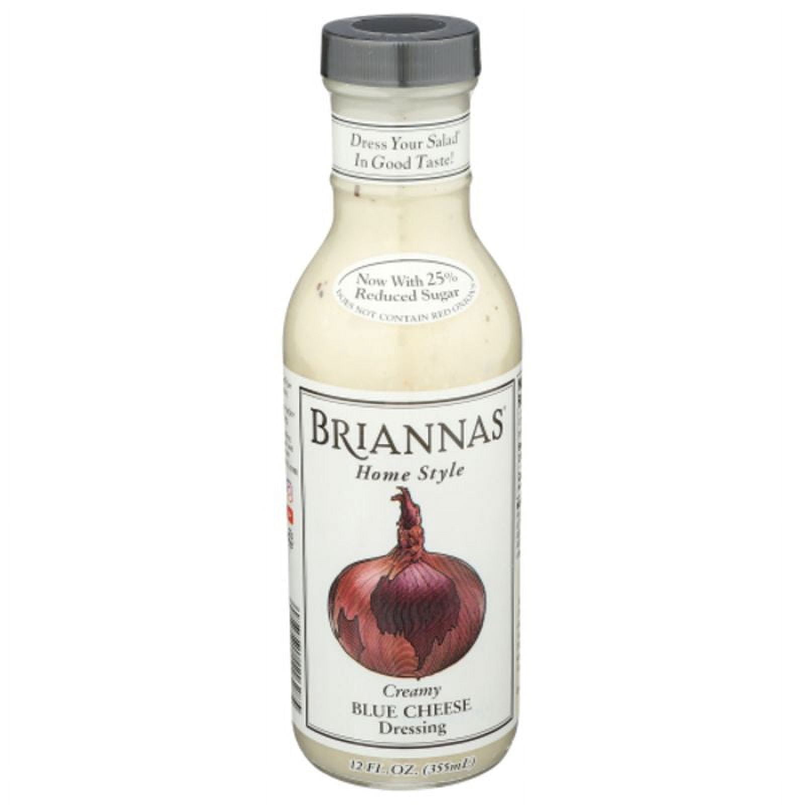 Briannas Blue Cheese Salad Dressing 12 fl oz Pack of 4 - Walmart.com