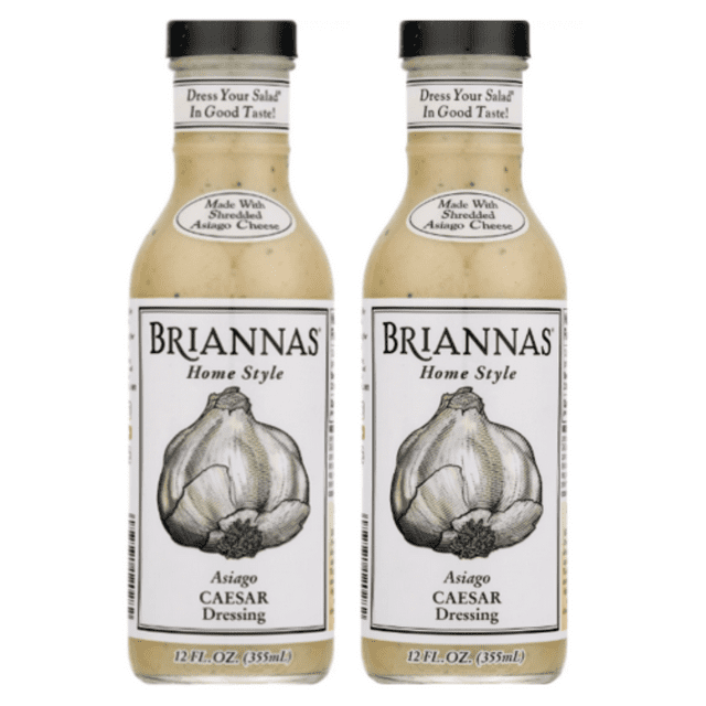 Briannas Home Style Asiago Caesar Dressing, 12 fl oz - Pack of 2 ...