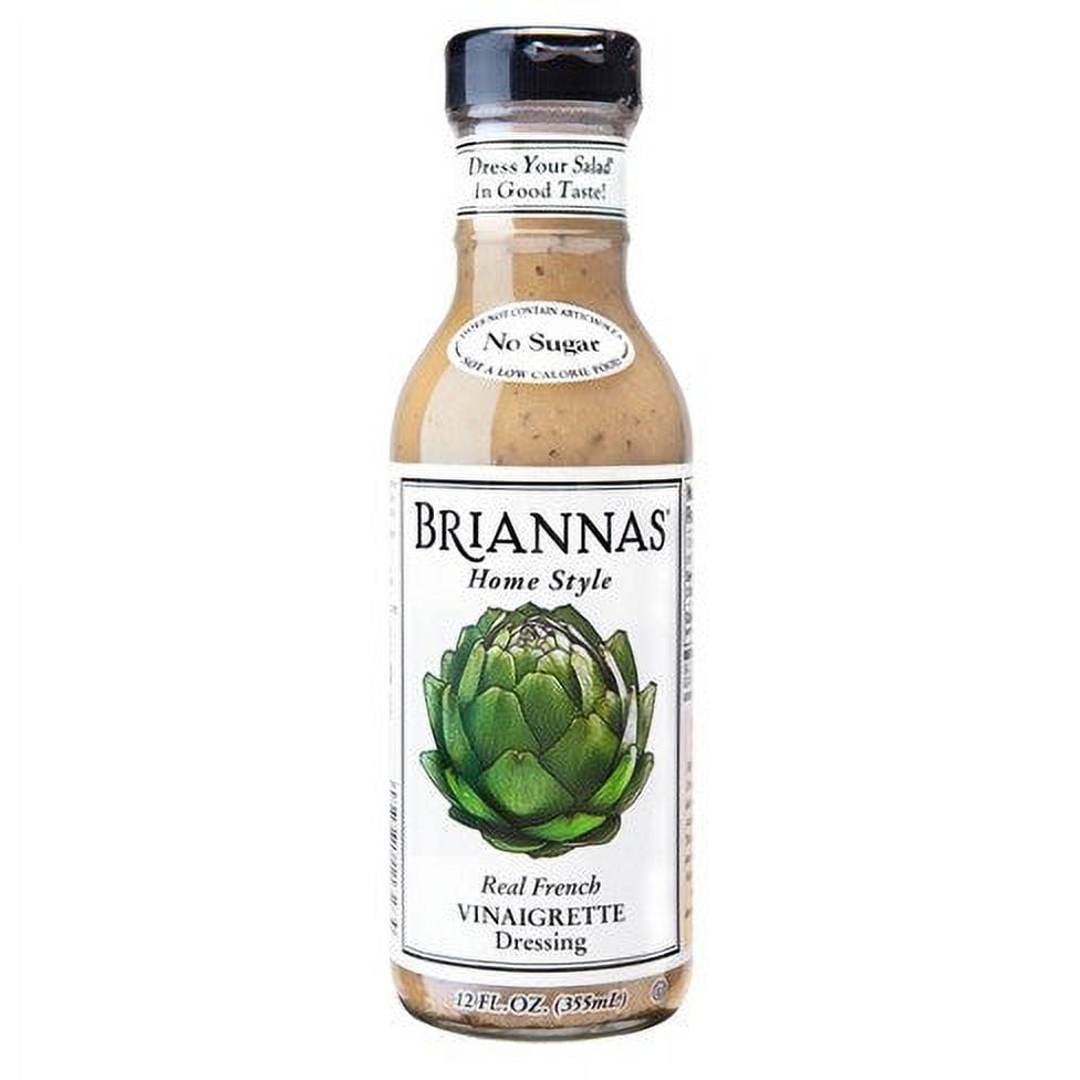 Briannas Home Style Salad Dressing, French Vinaigrette, 12 fl oz - Pack ...