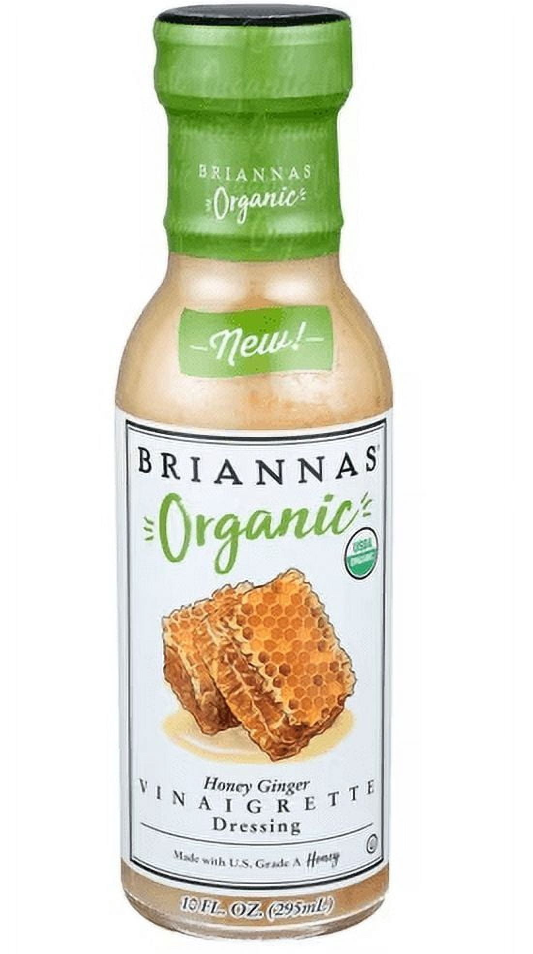 Briannas Honey Ginger Vinaigrette Organic 10 fl oz Pack of 2 - Walmart.com