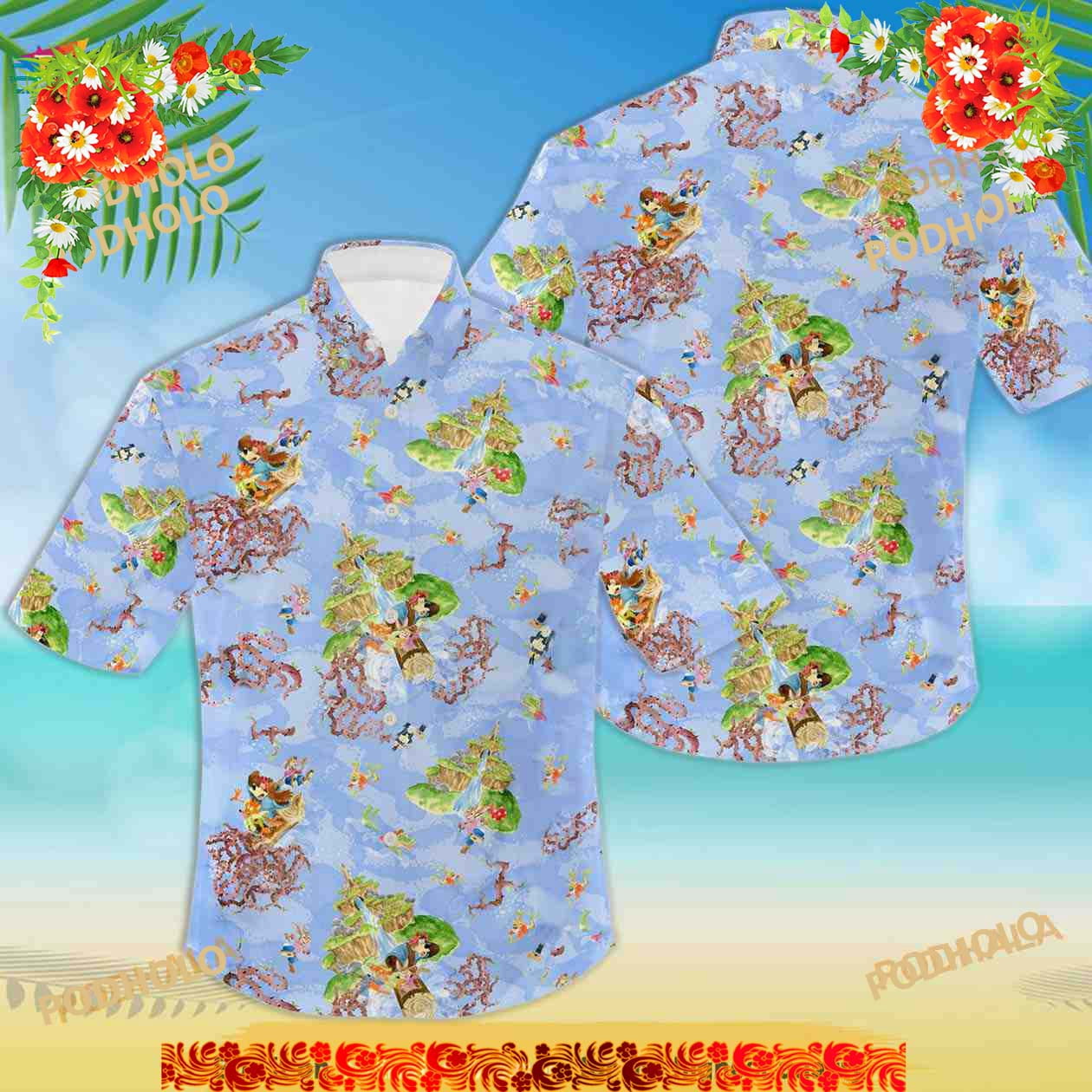 Briar Patch Splash Mountain Disney Hawaiin Shirt - Walmart.com