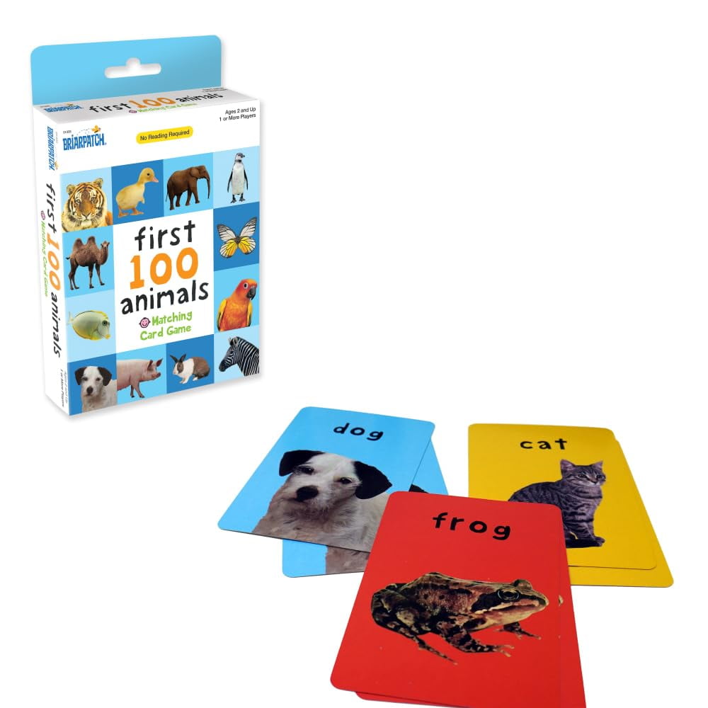 Briarpatch | First 100 AIF4 Animals Matching Card Game, Ages 2 ...