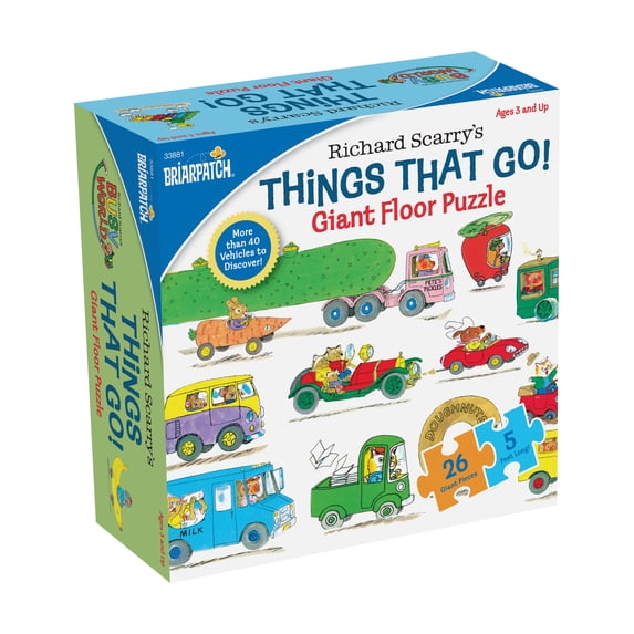 Briarpatch Richard Scarry's Things That Go! Giant Floor Puzzle: 26 Pcs ...