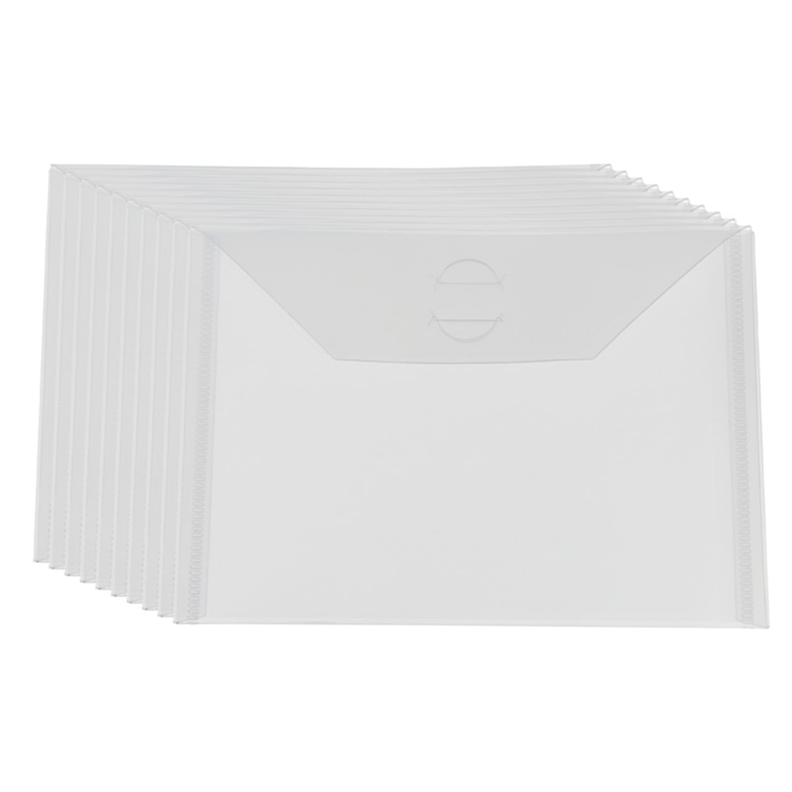 Briartw 10 Piece Plastic Storage Pockets 7x5inch Envelopes Bag for ...