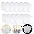 Briartw 12 Pieces Storage Boxs Transparent Multi-functional Assembly ...
