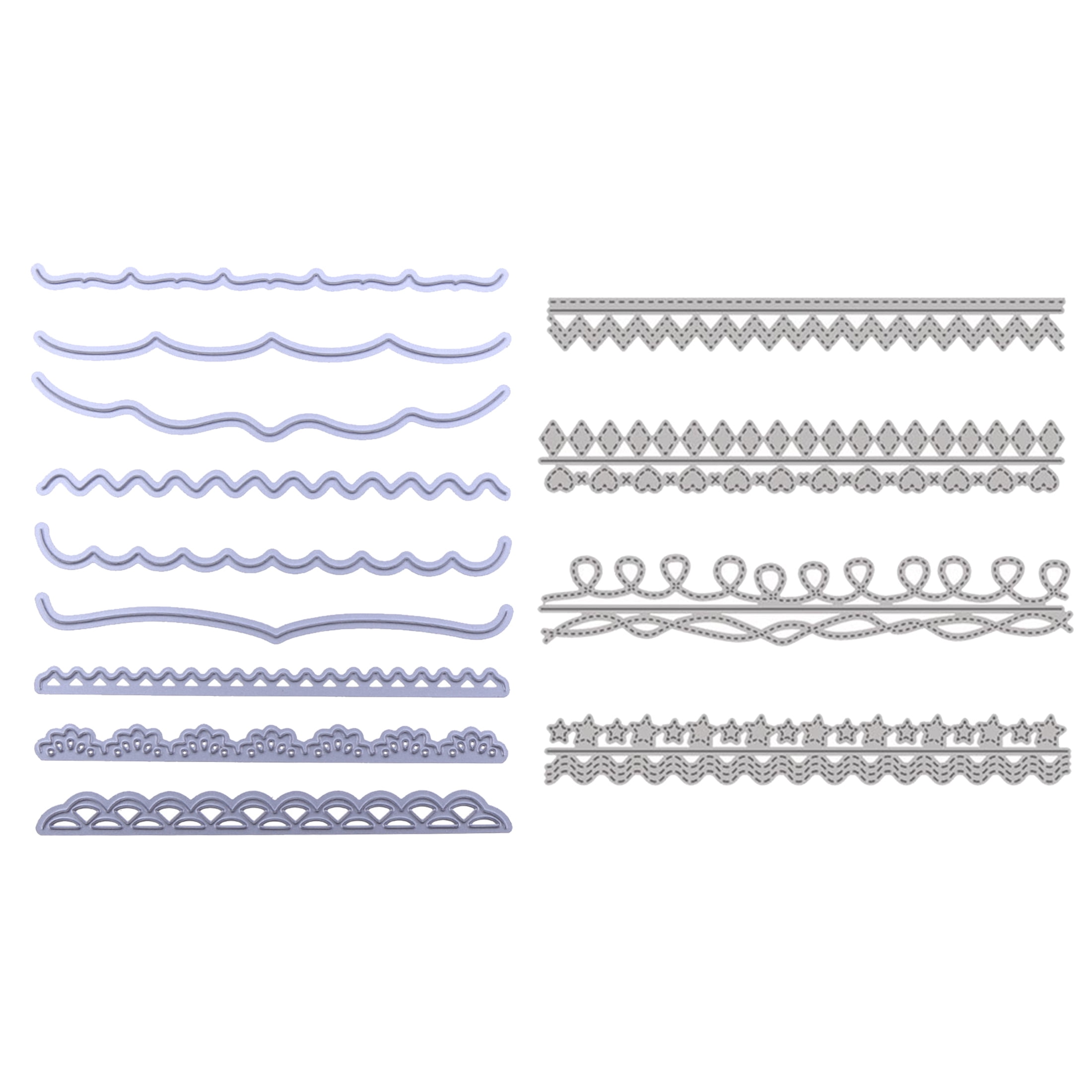 Briartw 13 Pieces/Set Edge Line Decoration Card Boundary Line Cutting ...