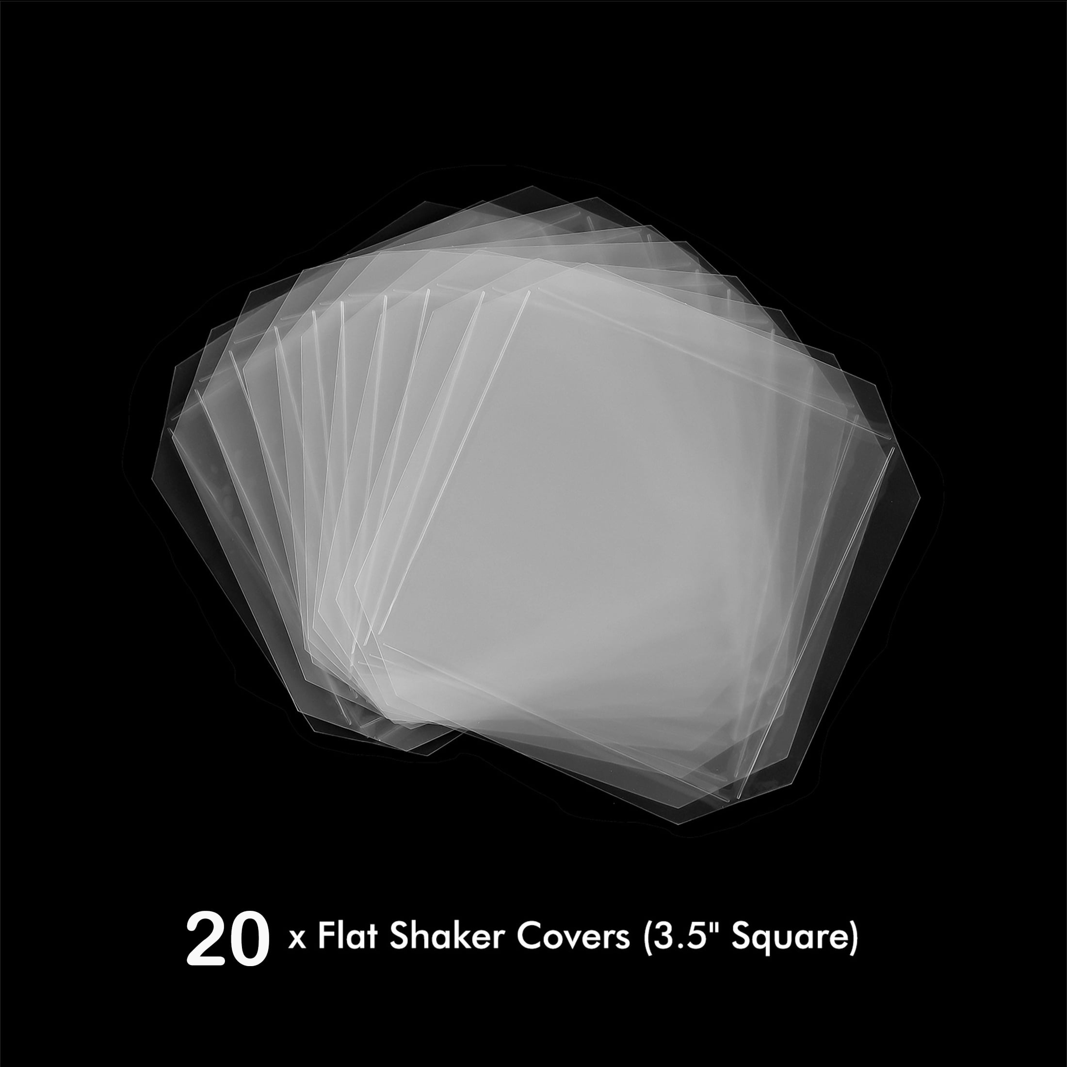 Briartw 20 Pieces 3.5" Square Flat Shaker Covers for Diy Shaker Cards ...