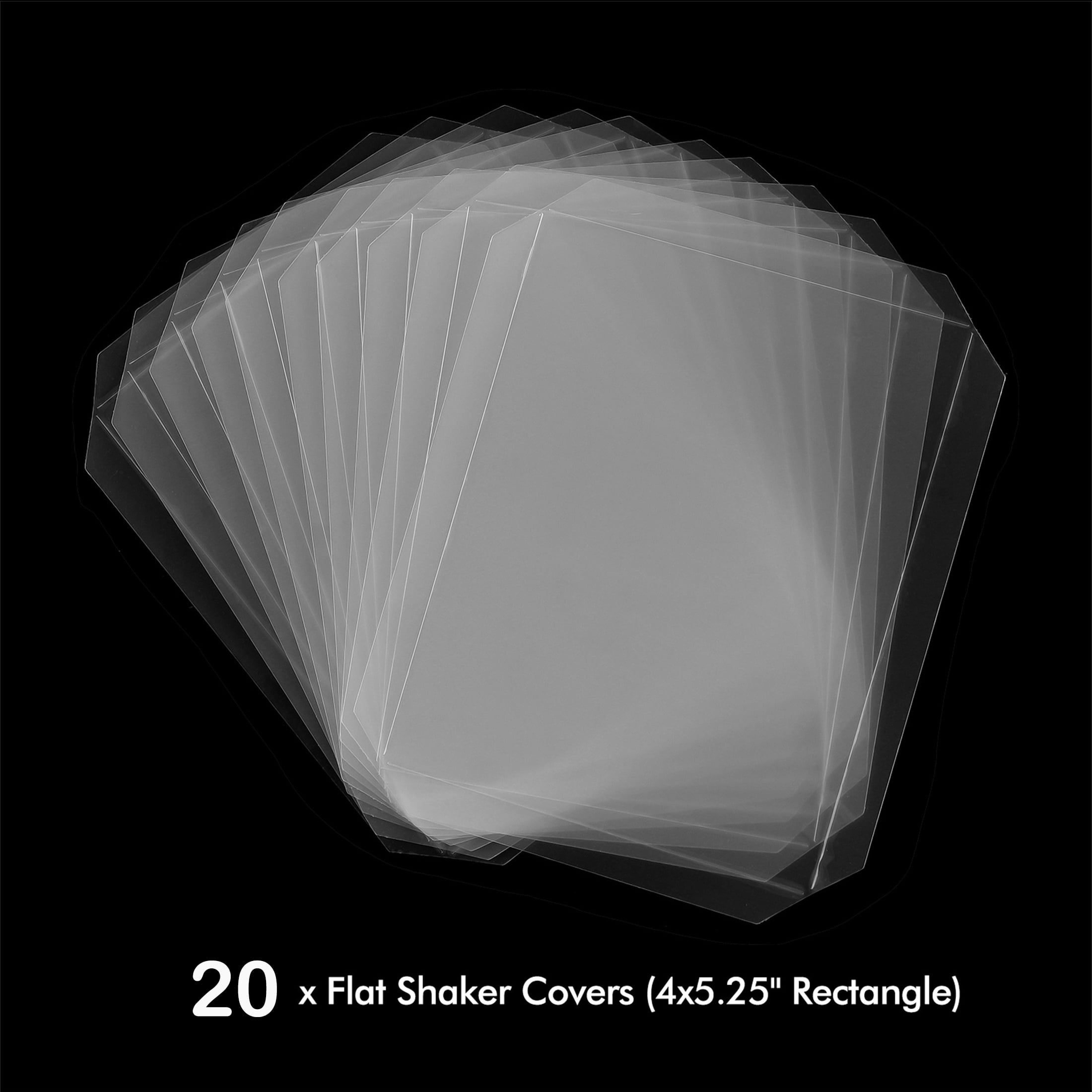 Briartw 20 Pieces 4x5.25 inch Rectangle Flat Shaker Covers for Diy ...