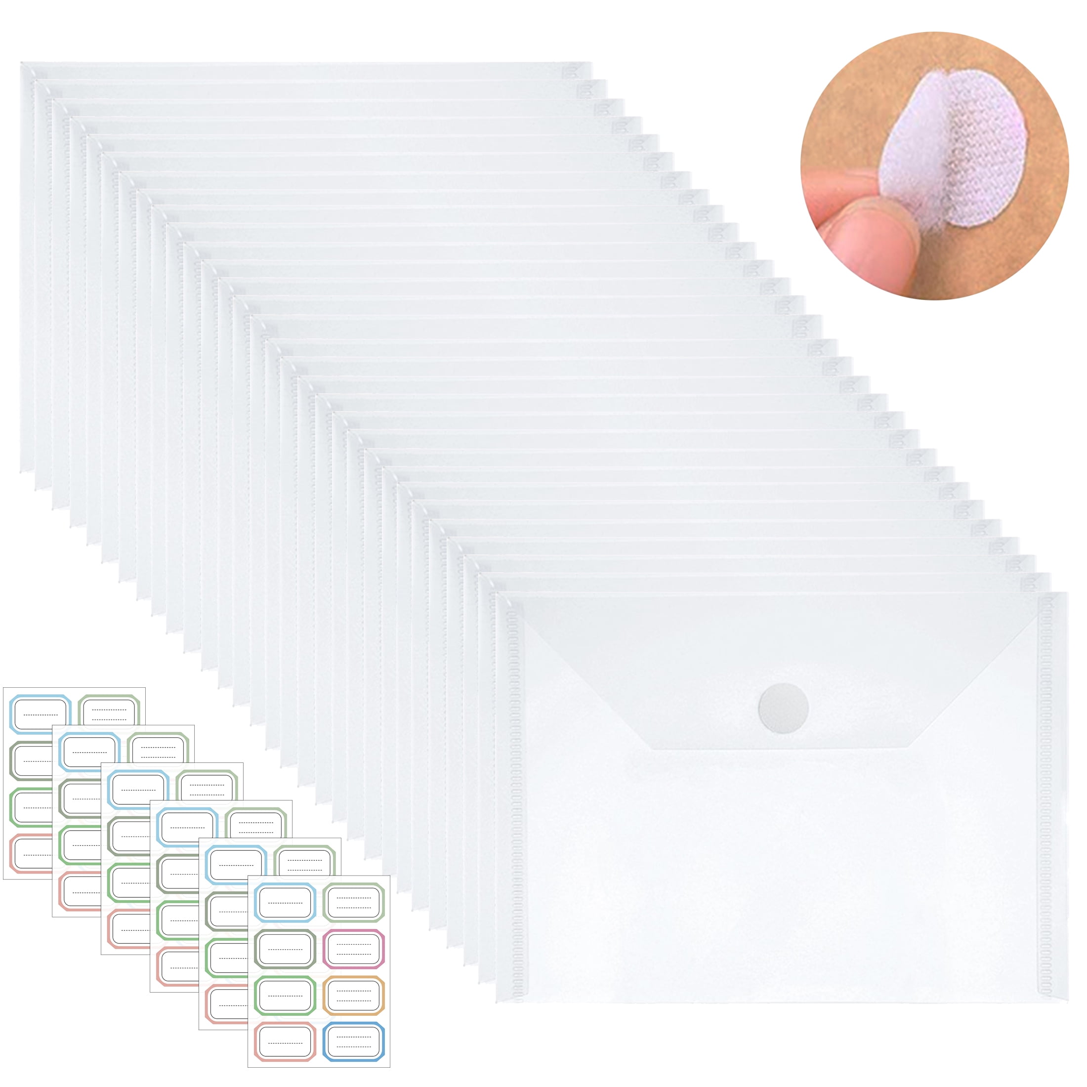 Briartw Scrapbooking Supplies: 36pc Set with 30 Clear Storage Pockets ...