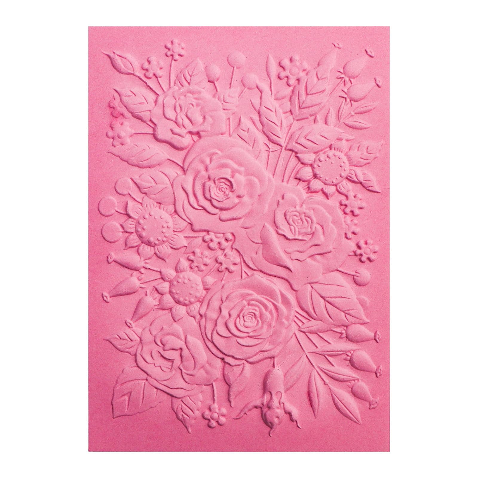 Briartw 3D Embossing Folder DHF10 for Card Making,Rose Garden Clear ...