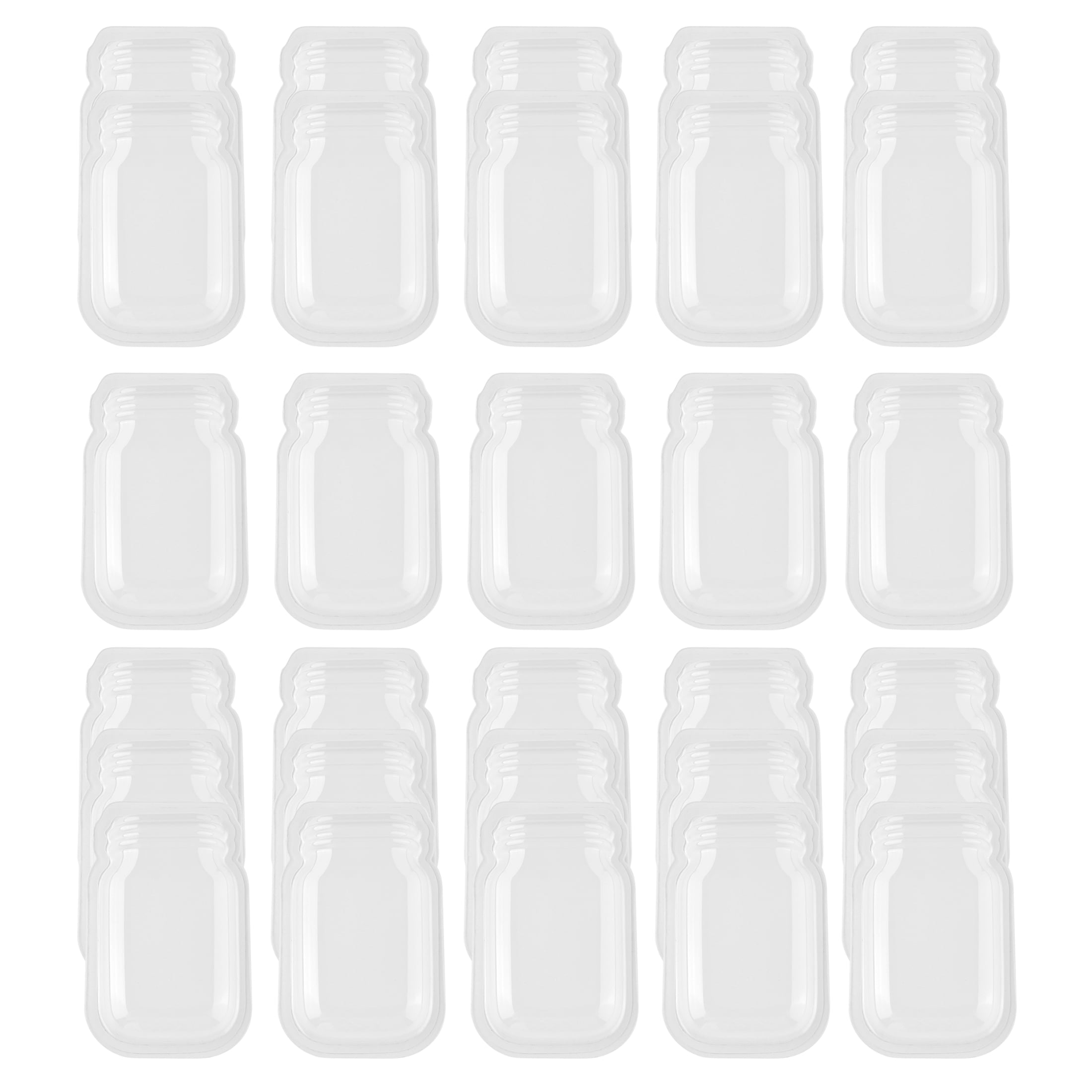 Briartw 3D Vase Plastic Clear Puffy Shaker Covers,30 Pieces,Dimensional ...