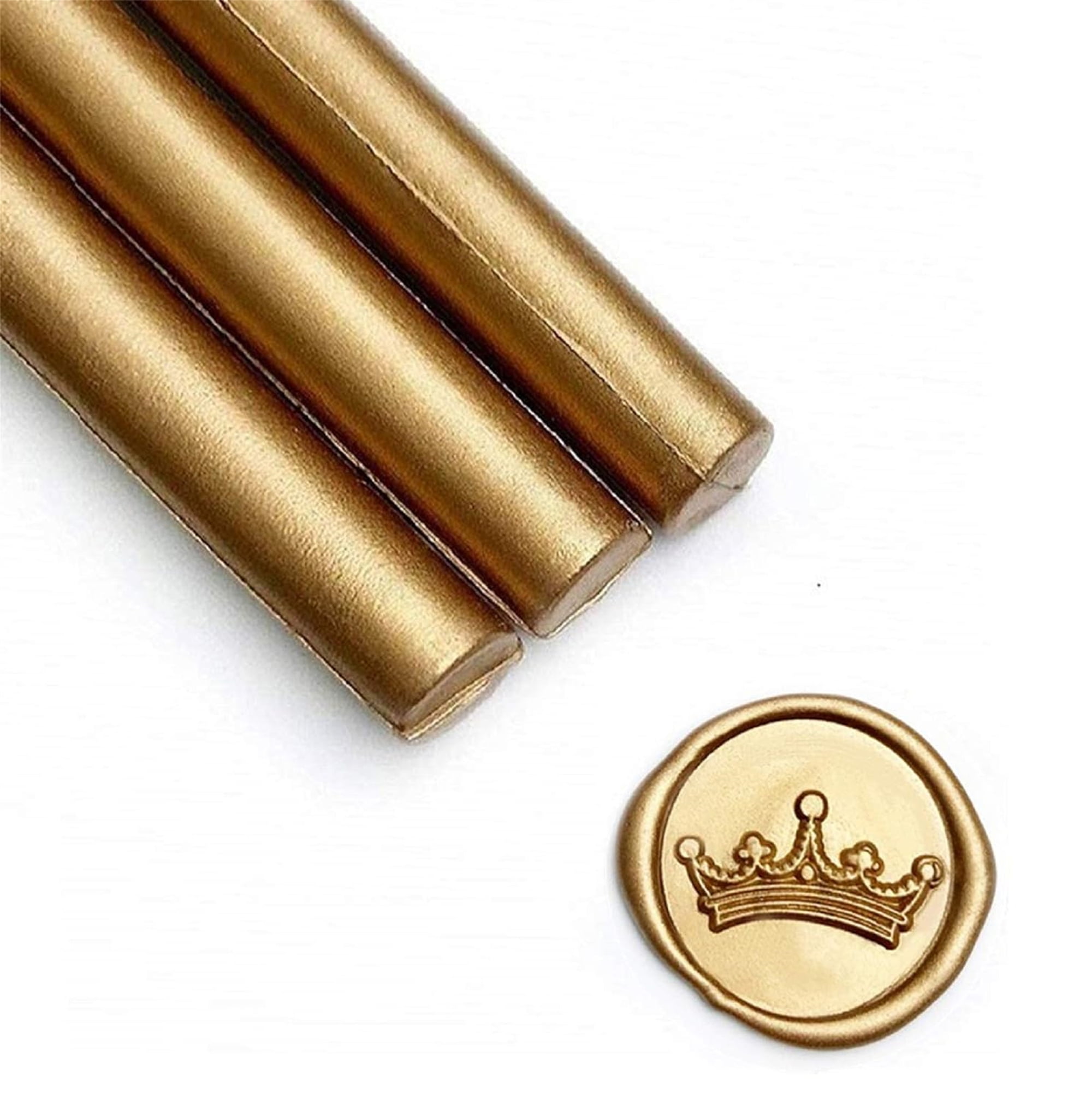 Briartw 8PCS Antique Gold Premium Mailable Glue Gun Sealing Wax Sticks ...