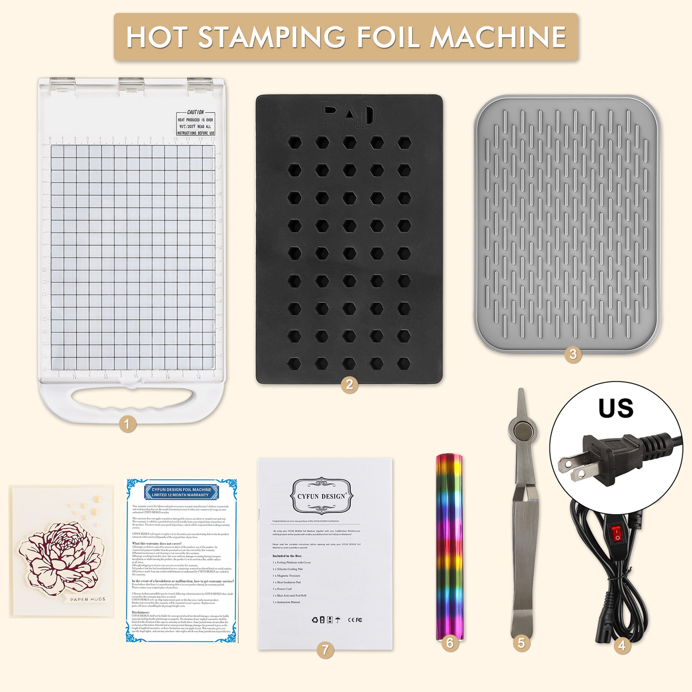 Briartw Hot Foil Stamping Machine, Vinyl Film Transfer, Card Making ...