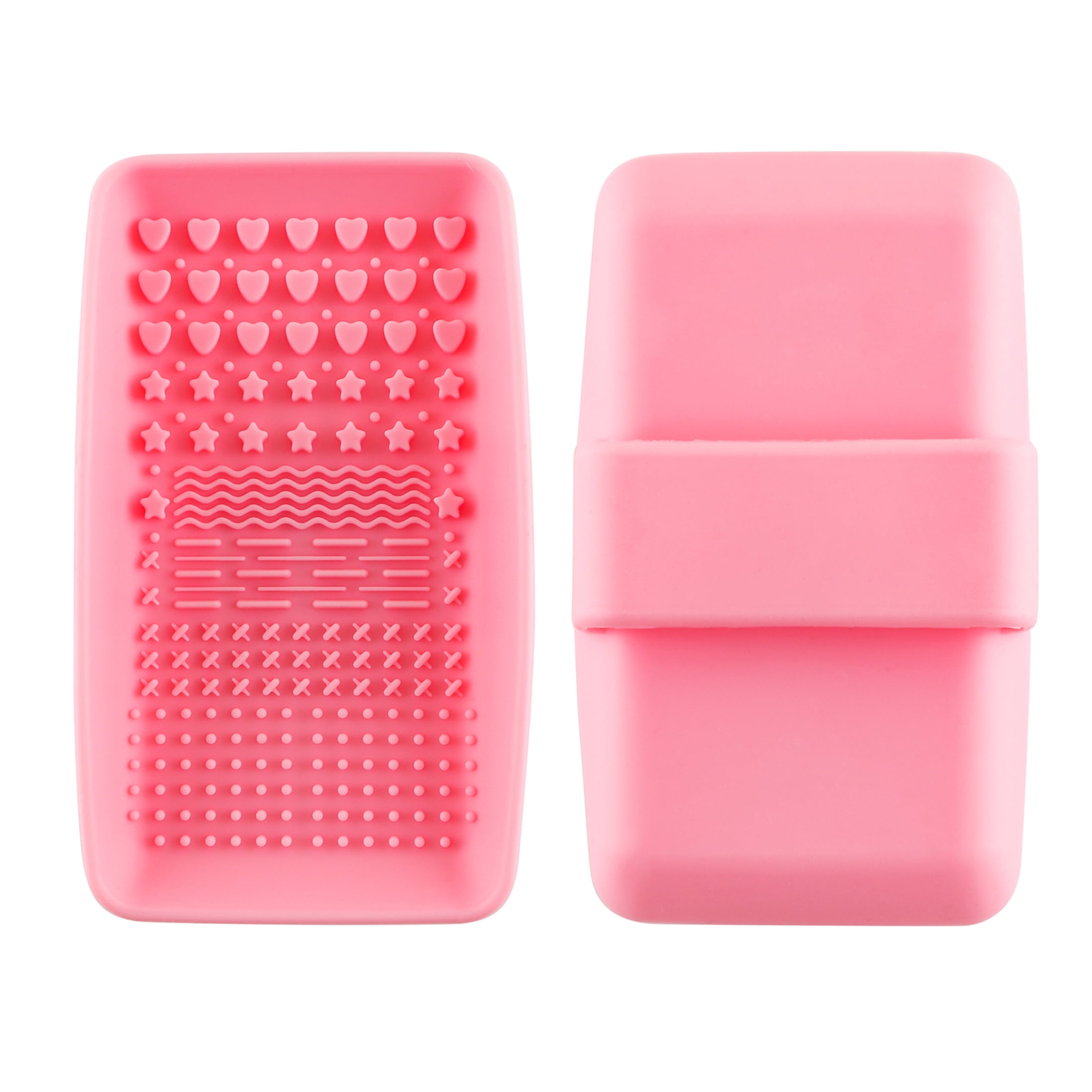 Briartw Pink Handheld Silicone Brush Scrubber,Brush Cleaning Palette ...