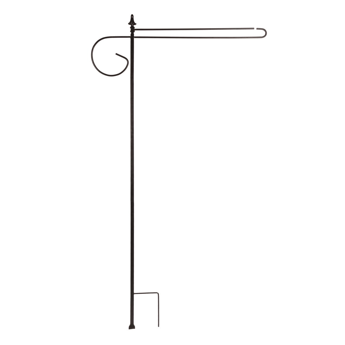Briarwood Lane 3 Piece Wrought Iron Wrap-Around House Flag Stand, Metal ...