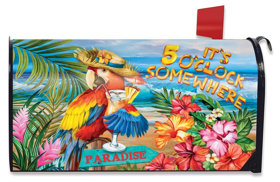 Briarwood Lane 5 O'Clock Paradise Summer Mailbox Cover - Walmart.com