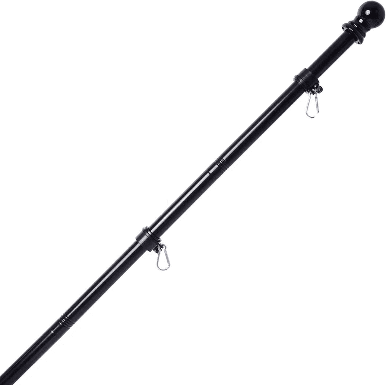 Briarwood Lane 58" Four Piece Black Metal Flag Pole - Walmart.com