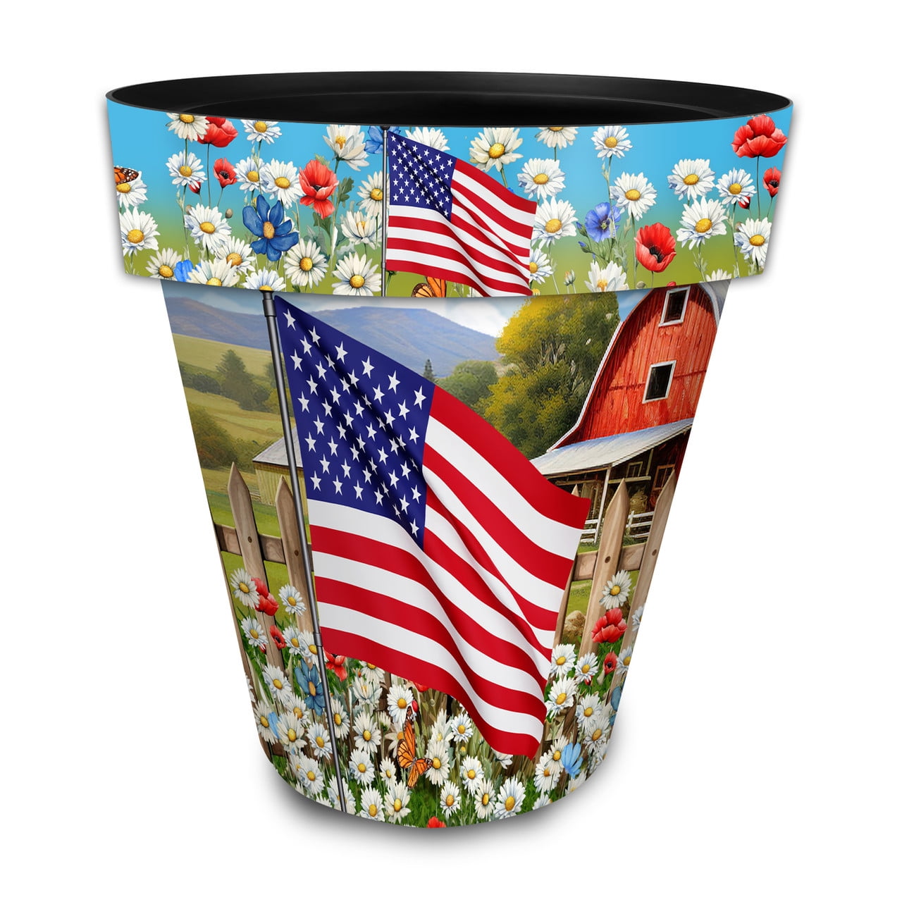 Briarwood Lane American Flower Field Large Planter - Walmart.com