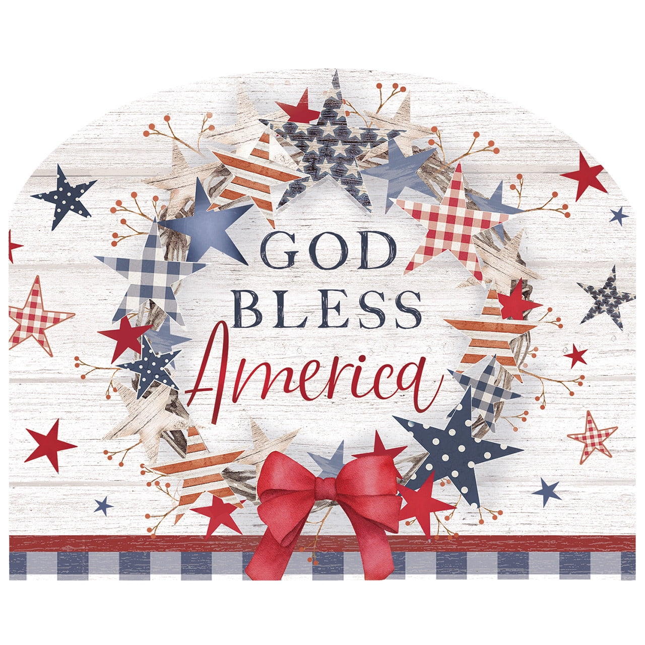 Briarwood Lane American Wreath Acrylic Art Sign - Walmart.com