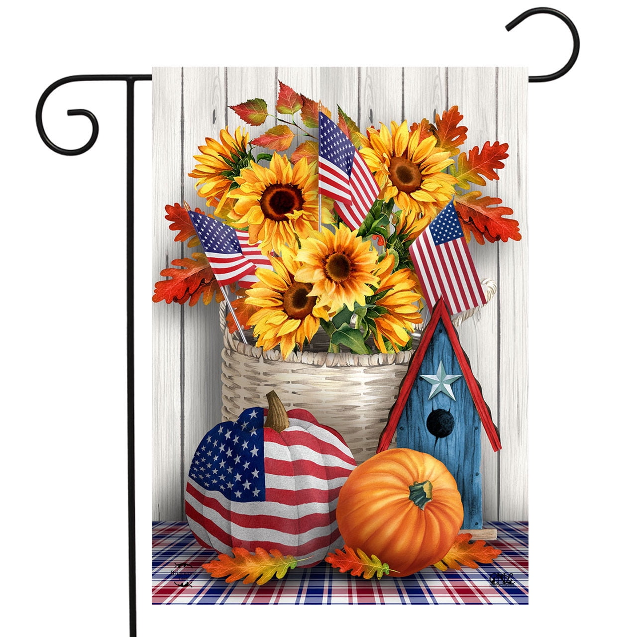 Briarwood Lane Americana Autumn Garden Flag - Walmart Business Supplies