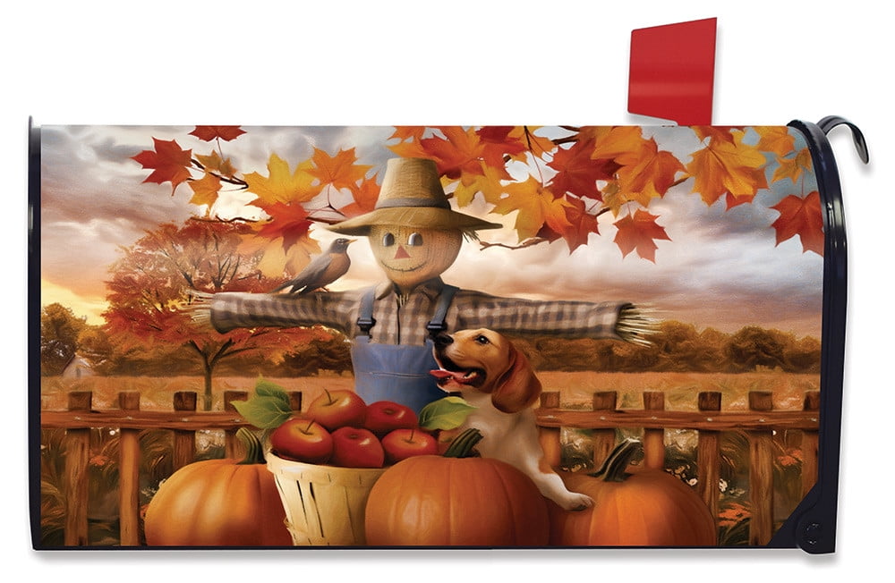 Briarwood Lane Autumn Scarecrow Harvest Mailbox Cover - Walmart.com