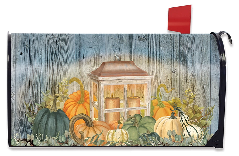 Briarwood Lane Autumn's Glow Lantern Farmhouse Mailbox Cover - Walmart.com