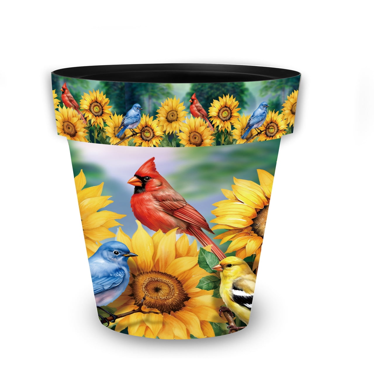 Briarwood Lane Birds in the Garden Medium Planter - Walmart.com