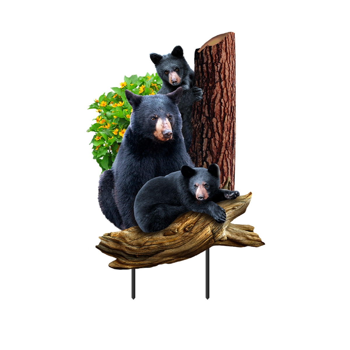 Briarwood Lane Black Bear Family Metal Art - Walmart.com