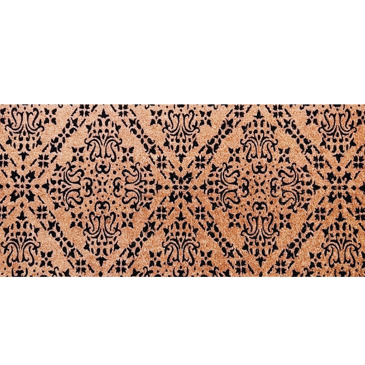 Briarwood Lane Black Damask Extra Large Coir Doormat 24 x 60 - Walmart.com