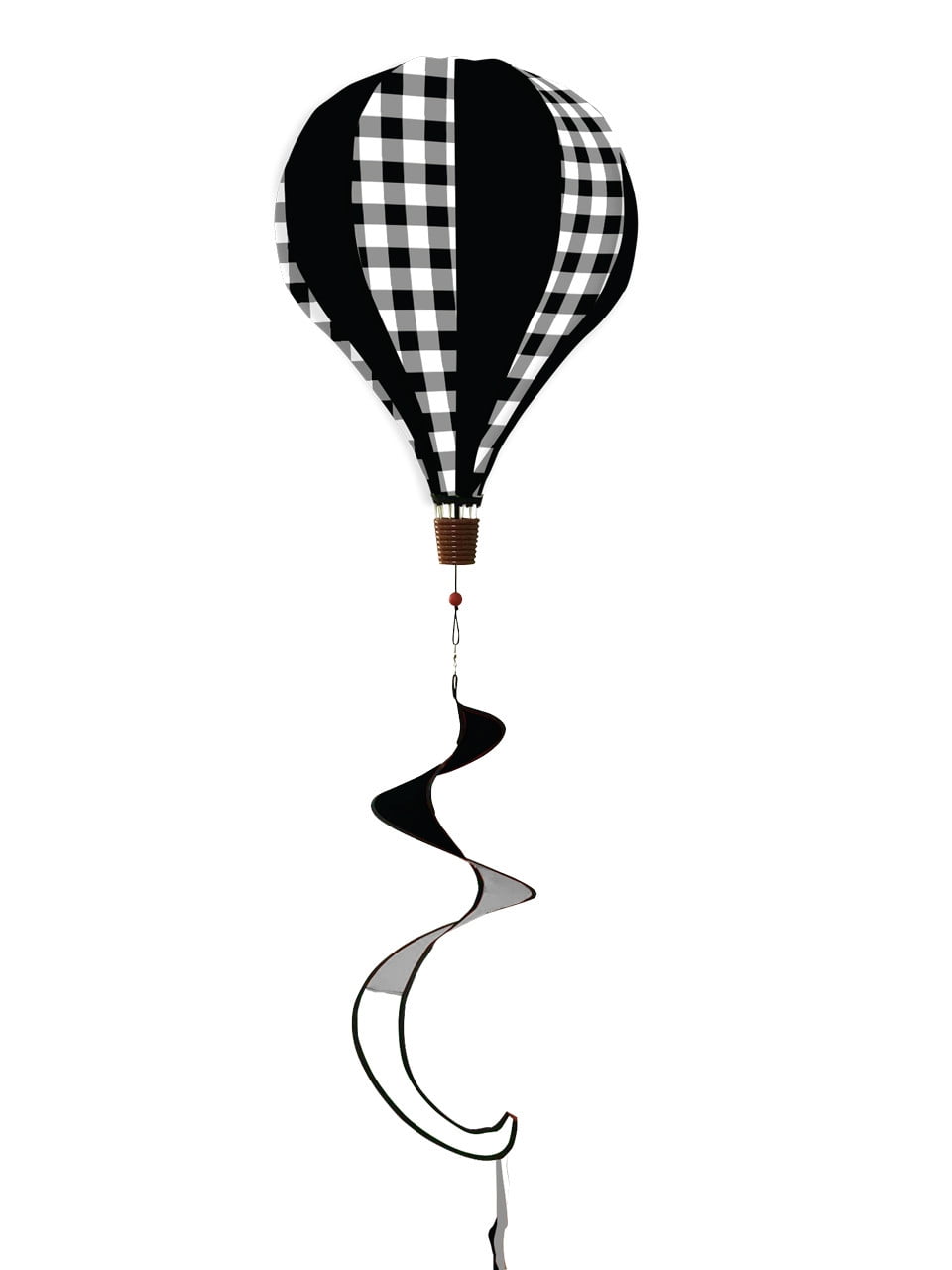 Briarwood Lane Black and White Check Deluxe Burlap Hot Air Balloon ...