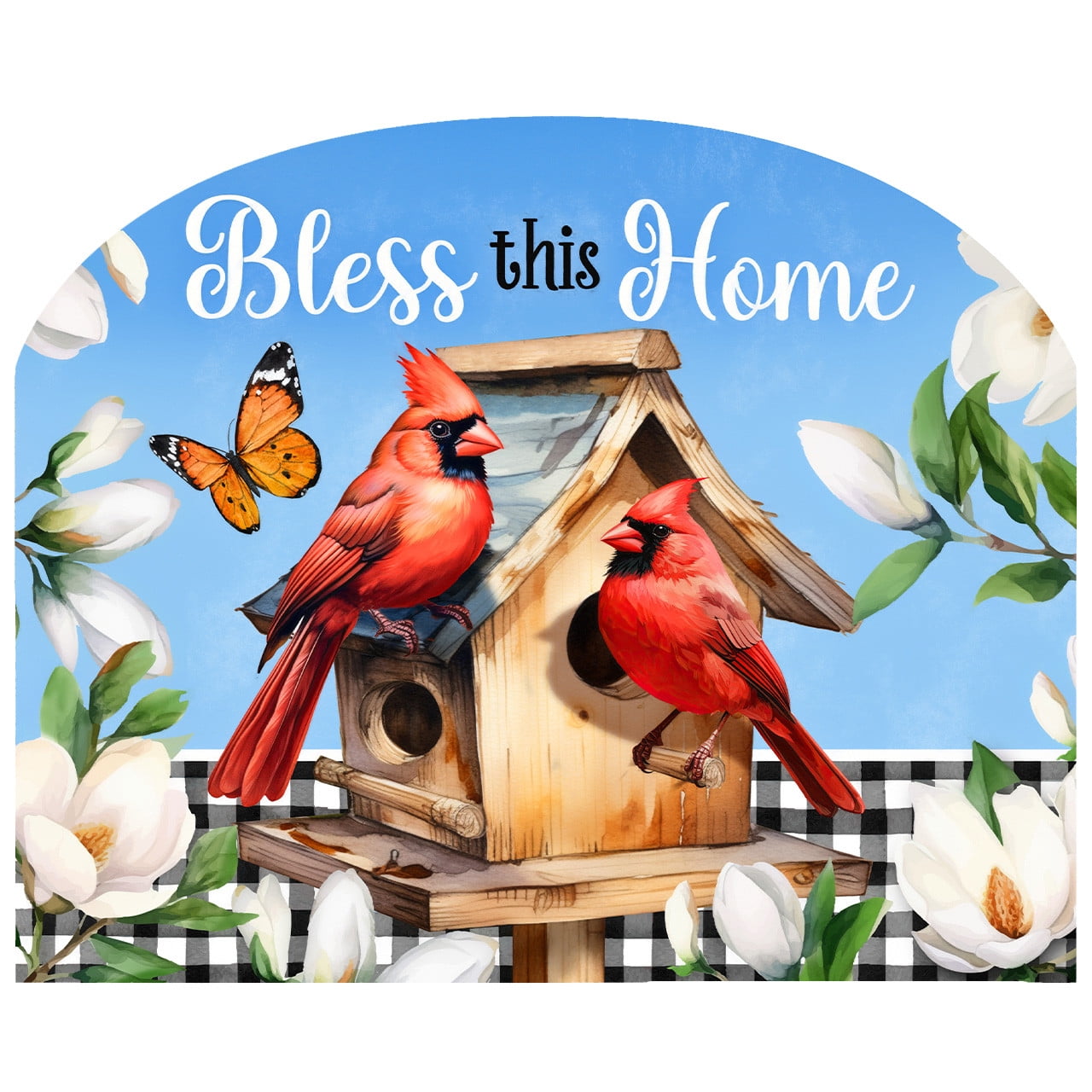 Briarwood Lane Bless This Home Cardinal Acrylic Art Sign - Walmart.com