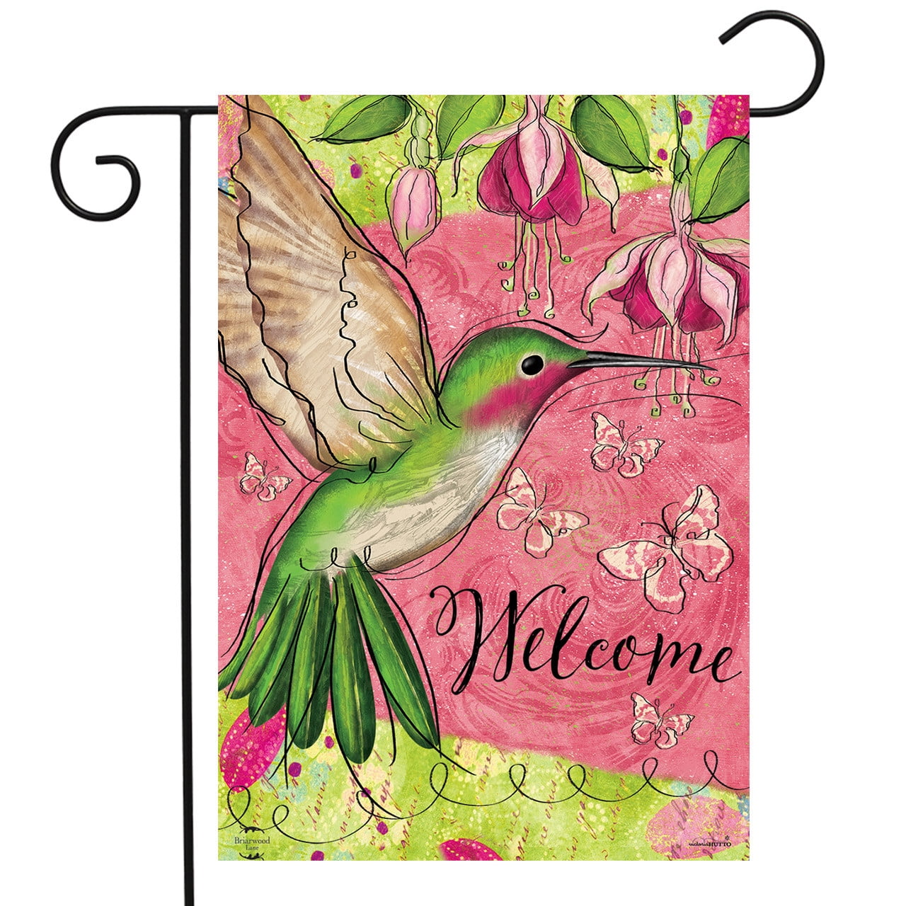 Briarwood Lane Blissful Hummingbird Garden Flag - Walmart.com