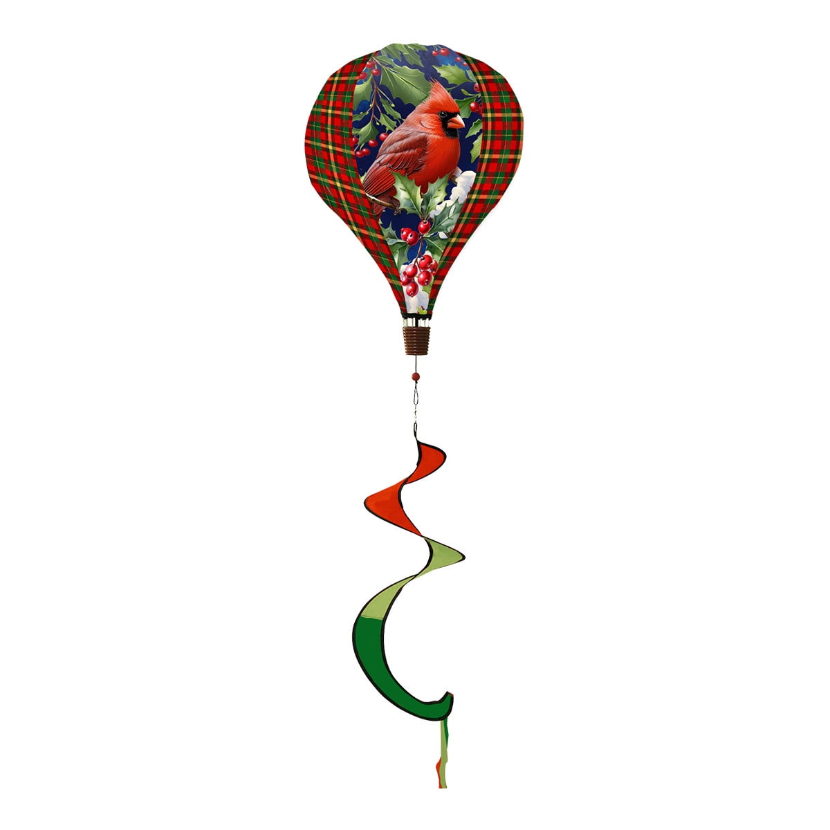 Briarwood Lane Cardinal and Holly Hot Air Balloon Spinner - Walmart.com