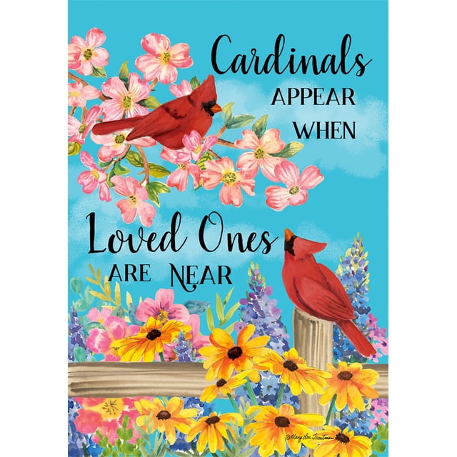 Briarwood Lane Large Outdoor Double Sided Cardinals Appear Spring House ...