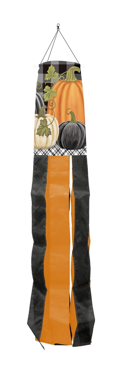 Briarwood Lane Checkered Pumpkins Fall Windsock - Walmart.com