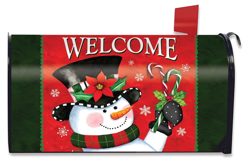 Briarwood Lane Christmas Snowman Welcome Mailbox Cover - Walmart.com