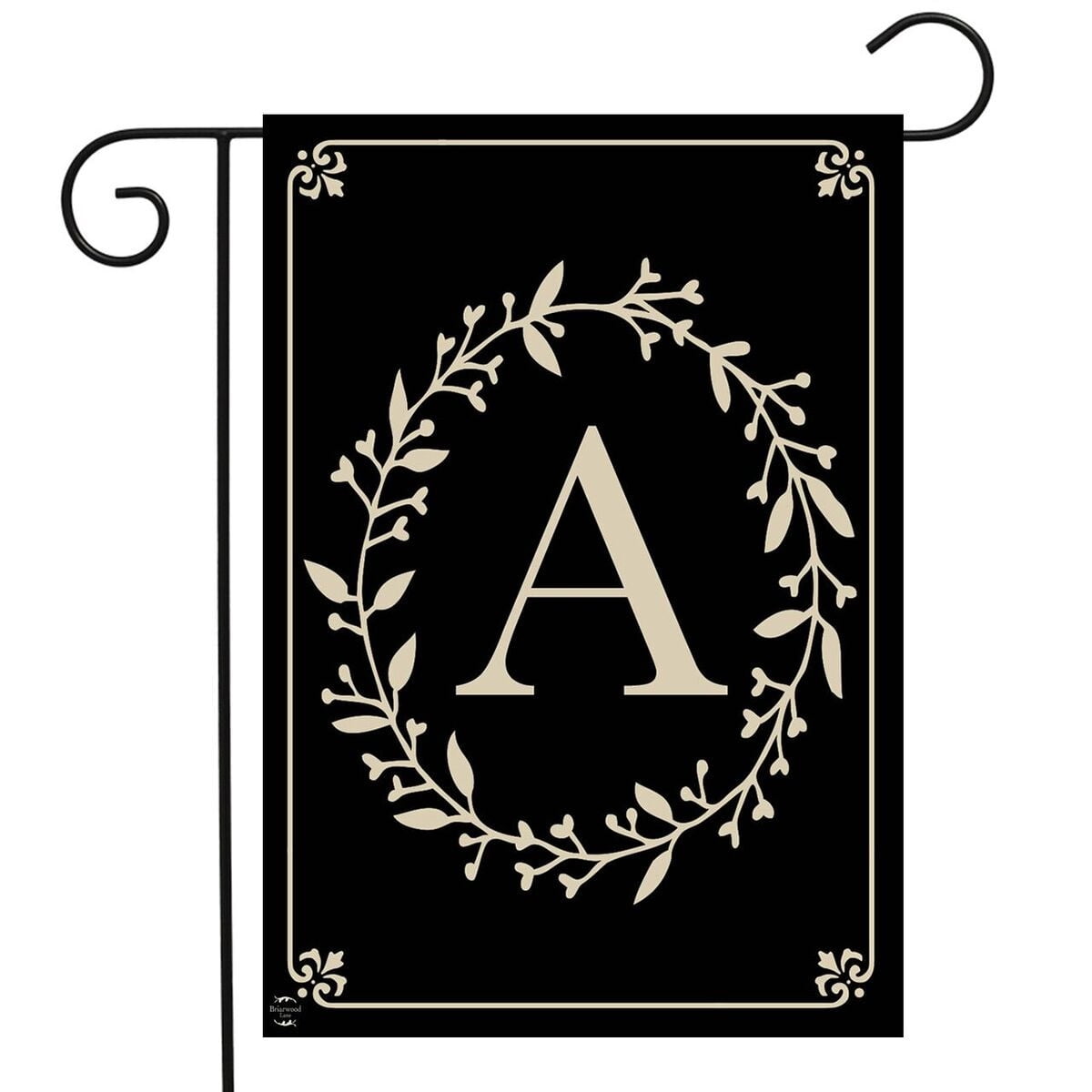 Briarwood Lane Classic Monogram Letter A Garden Flag - Walmart.com