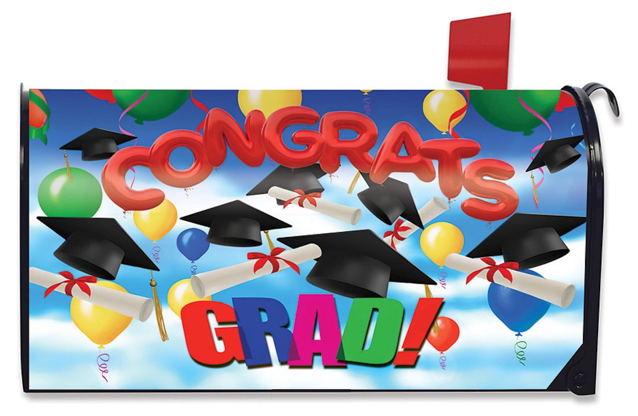 Briarwood Lane Congrats Graduation Mailbox Cover - Walmart.com