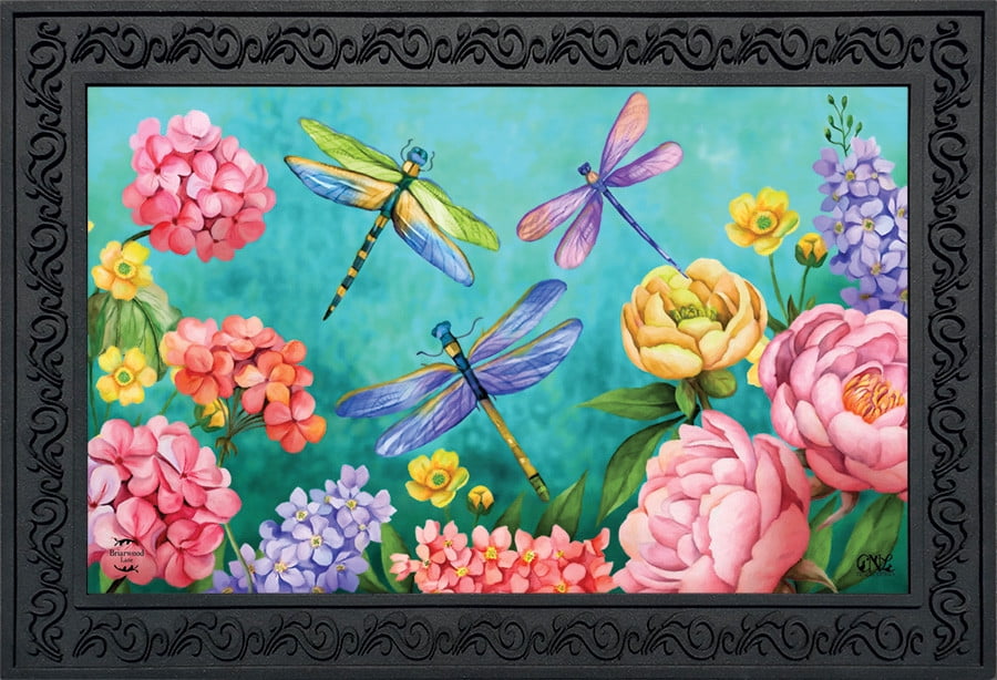 Briarwood Lane Dragonfly Garden Spring Doormat - Walmart.com