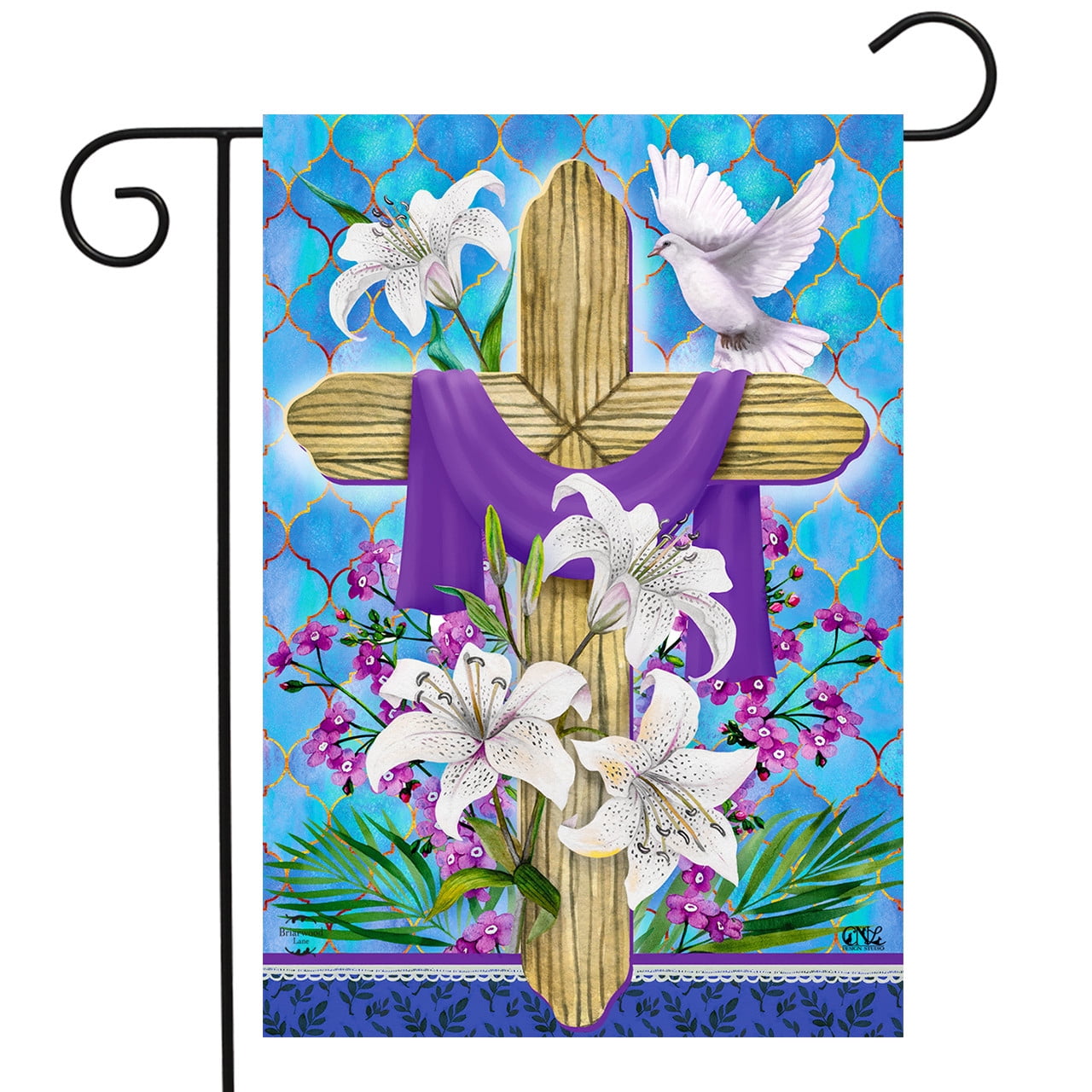 Briarwood Lane Easter Lily Cross Holiday Garden Flag - Walmart.com