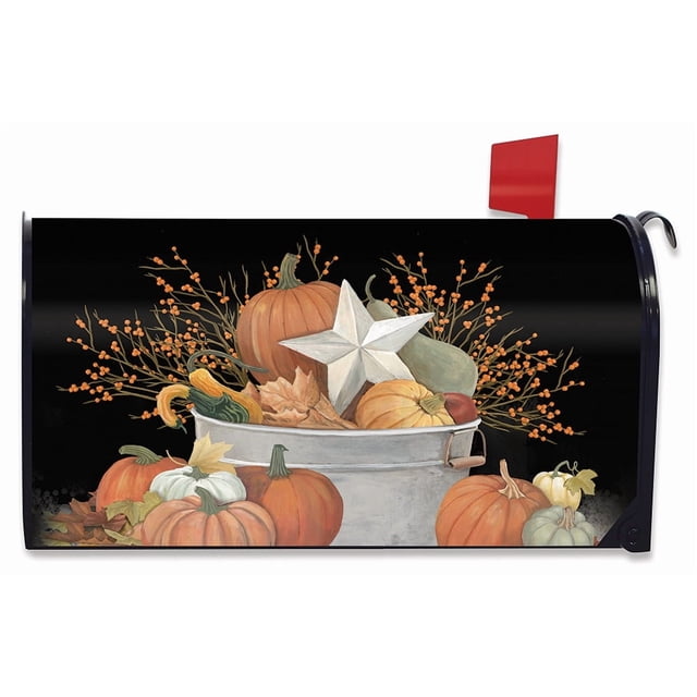 Briarwood Lane Fall Bushel Primitive Mailbox Cover - Walmart Business ...