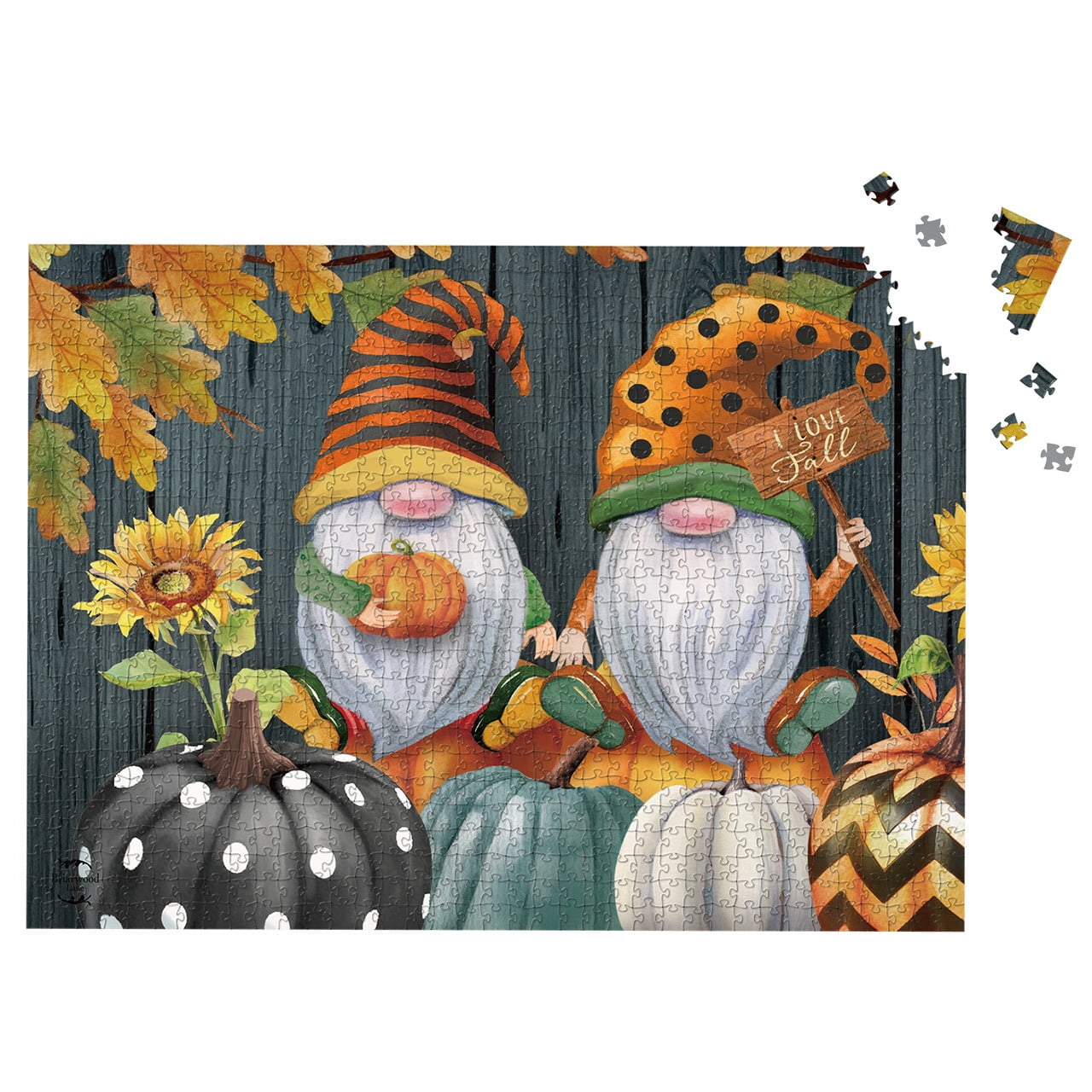 Briarwood Lane Fall Gnomes 1000 Piece Jigsaw Puzzle - Walmart.com