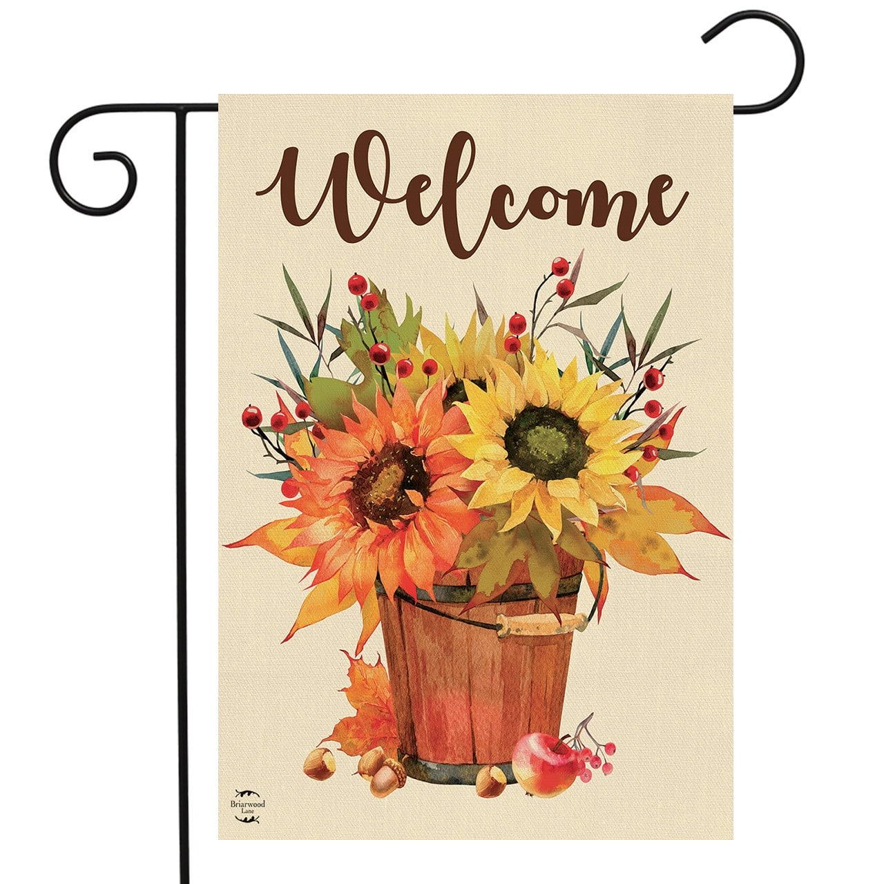 Briarwood Lane Fall Sunflowers Welcome Burlap Garden Flag - Walmart.com