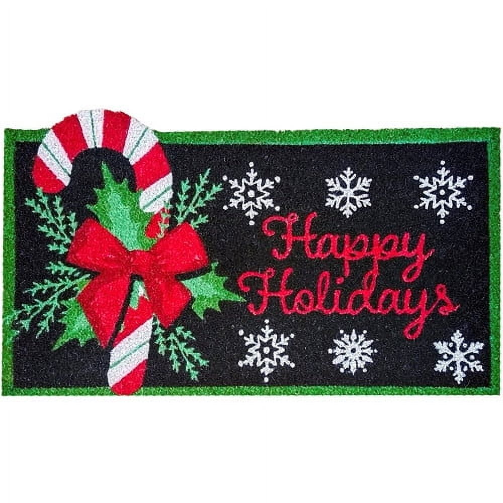Briarwood Lane Festive Candy Canes Coir Doormat - Walmart.com