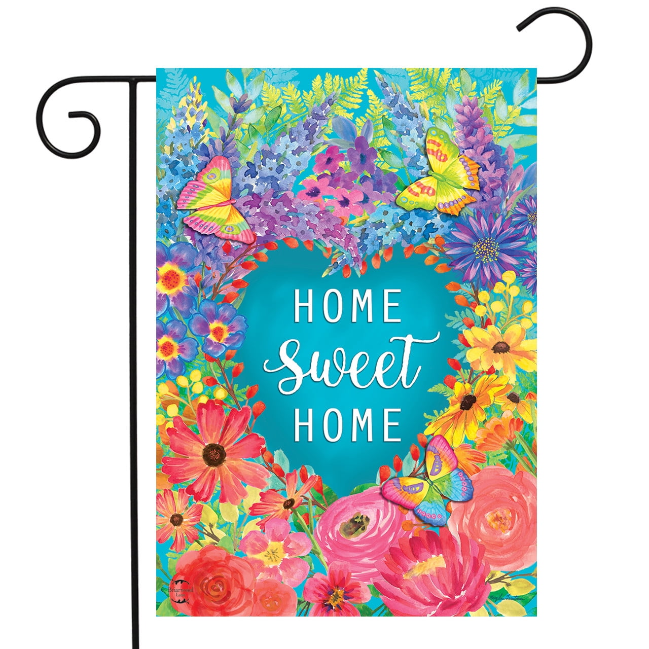 Briarwood Lane Floral Home Sweet Home Spring Garden Flag - Walmart.com